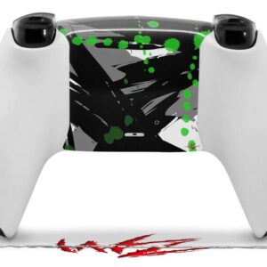 WraptorSkinz Skin Wrap compatible with Sony PS5 DualSense Controller Abstract 02 Green (CONTROLLER NOT INCLUDED)