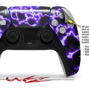 WraptorSkinz Skin Wrap compatible with Sony PS5 DualSense Controller Electrify Purple (CONTROLLER NOT INCLUDED)