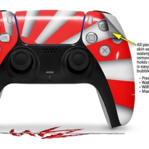 WraptorSkinz Skin Wrap compatible with Sony PS5 DualSense Controller Rising Sun Japanese Flag Red (CONTROLLER NOT INCLUDED)