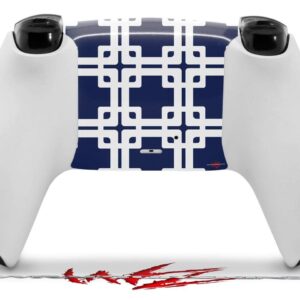 WraptorSkinz Skin Wrap compatible with Sony PS5 DualSense Controller Boxed Navy Blue (CONTROLLER NOT INCLUDED)