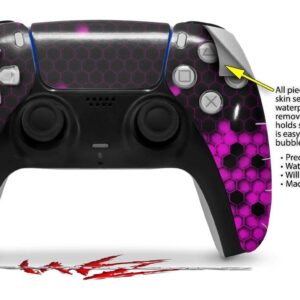 WraptorSkinz Skin Wrap compatible with Sony PS5 DualSense Controller HEX Hot Pink (CONTROLLER NOT INCLUDED)