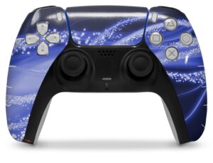 wraptorskinz skin wrap compatible with sony ps5 dualsense controller mystic vortex blue (controller not included)