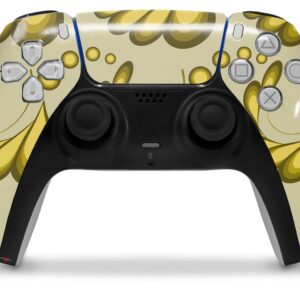 WraptorSkinz Skin Wrap compatible with Sony PS5 DualSense Controller Petals Yellow (CONTROLLER NOT INCLUDED)