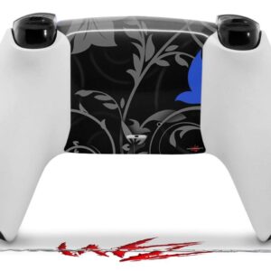 WraptorSkinz Skin Wrap compatible with Sony PS5 DualSense Controller Twisted Garden Gray and Blue (CONTROLLER NOT INCLUDED)