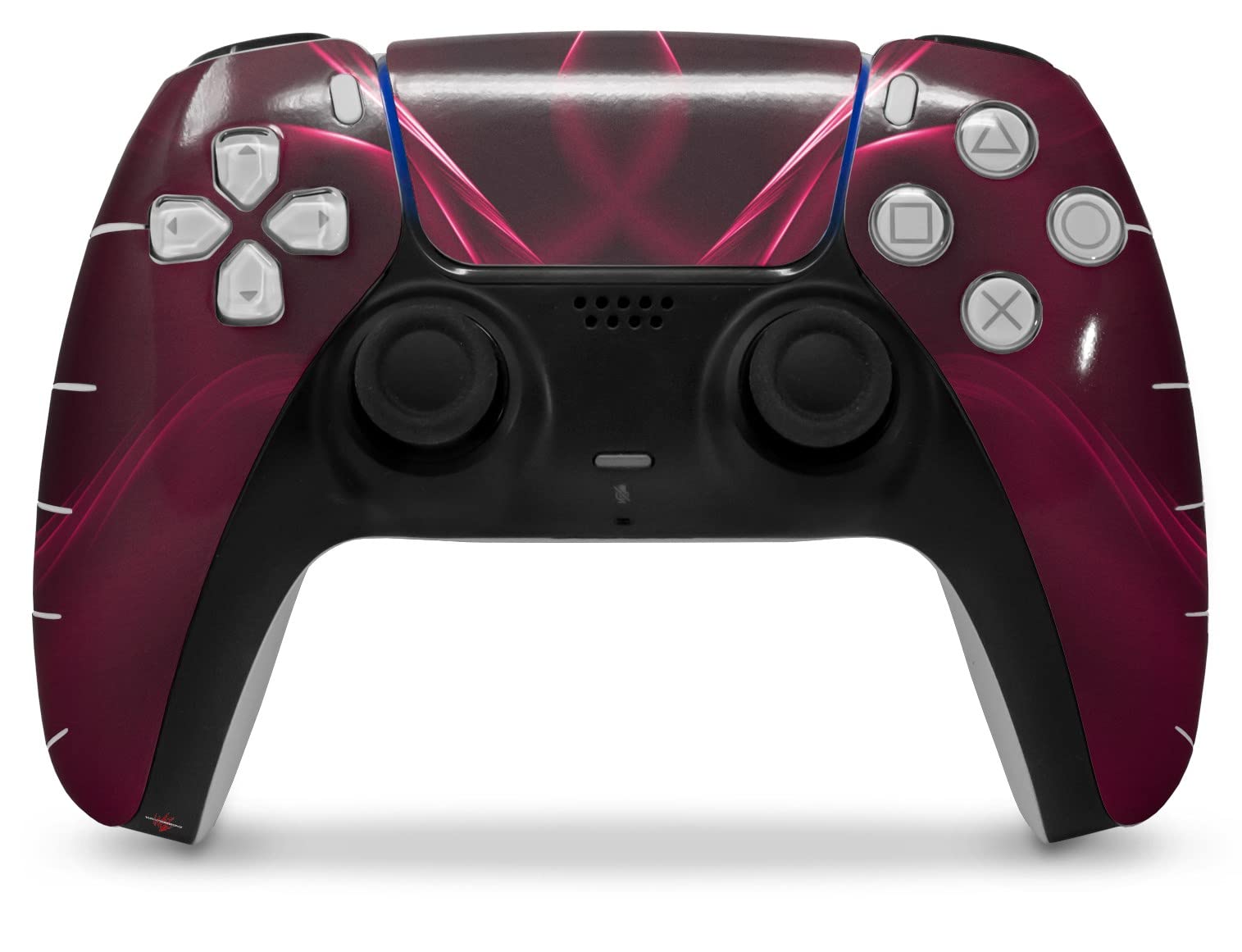 WraptorSkinz Skin Wrap compatible with Sony PS5 DualSense Controller Abstract 01 Pink (CONTROLLER NOT INCLUDED)