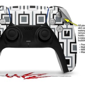 WraptorSkinz Skin Wrap compatible with Sony PS5 DualSense Controller Squares In Squares (CONTROLLER NOT INCLUDED)