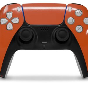 WraptorSkinz Skin Wrap compatible with Sony PS5 DualSense Controller Solids Collection Burnt Orange (CONTROLLER NOT INCLUDED)