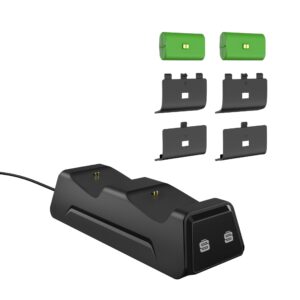 Xbox Controller Charger for Xbox Series X|S and Xbox One Controllers - Surge ChargeDock, Dual Controller Charge Station, Contact Charging, Fast Charging, LED Indicator Light