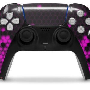 WraptorSkinz Skin Wrap compatible with Sony PS5 DualSense Controller HEX Hot Pink (CONTROLLER NOT INCLUDED)