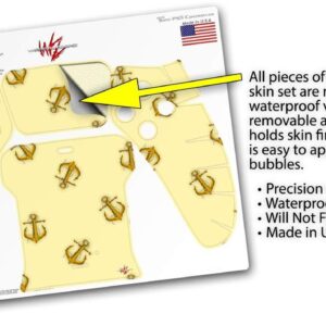 WraptorSkinz Skin Wrap compatible with Sony PS5 DualSense Controller Anchors Away Yellow Sunshine (CONTROLLER NOT INCLUDED)