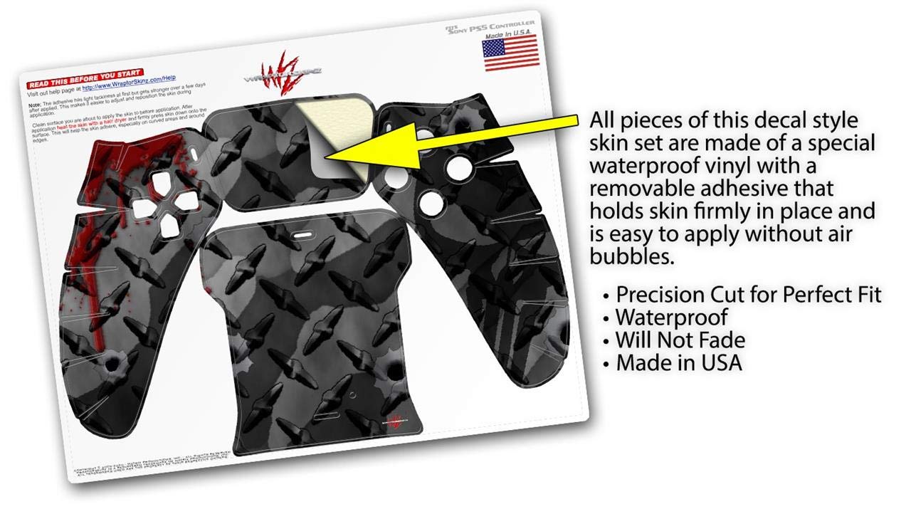 WraptorSkinz Skin Wrap compatible with Sony PS5 DualSense Controller War Zone (CONTROLLER NOT INCLUDED)