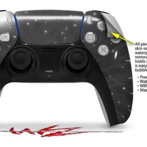 WraptorSkinz Skin Wrap compatible with Sony PS5 DualSense Controller Stardust Black (CONTROLLER NOT INCLUDED)