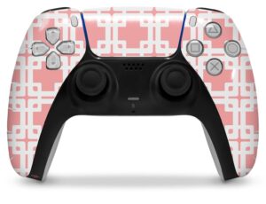 wraptorskinz skin wrap compatible with sony ps5 dualsense controller boxed pink (controller not included)