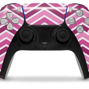 WraptorSkinz Skin Wrap compatible with Sony PS5 DualSense Controller Zig Zag Pinks (CONTROLLER NOT INCLUDED)