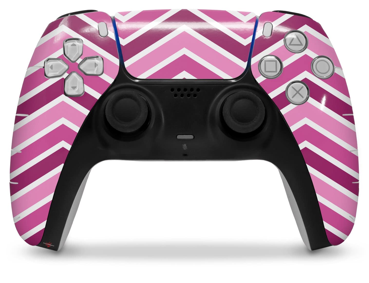 WraptorSkinz Skin Wrap compatible with Sony PS5 DualSense Controller Zig Zag Pinks (CONTROLLER NOT INCLUDED)