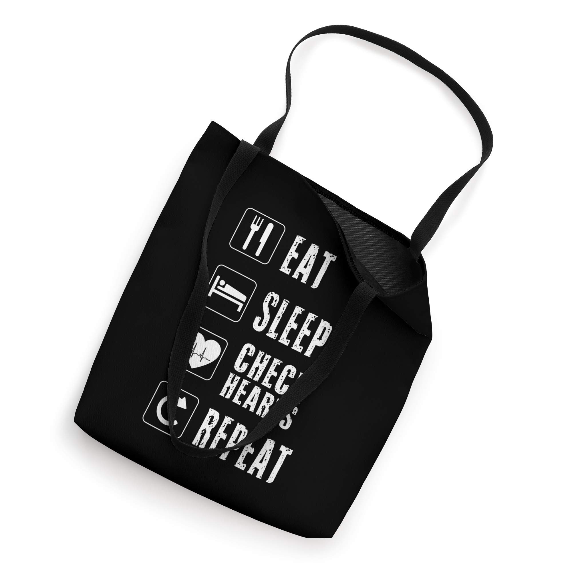 Cardiac Nurse EKG CVT Cath Lab Nursing Heart Beat Tech Tote Bag