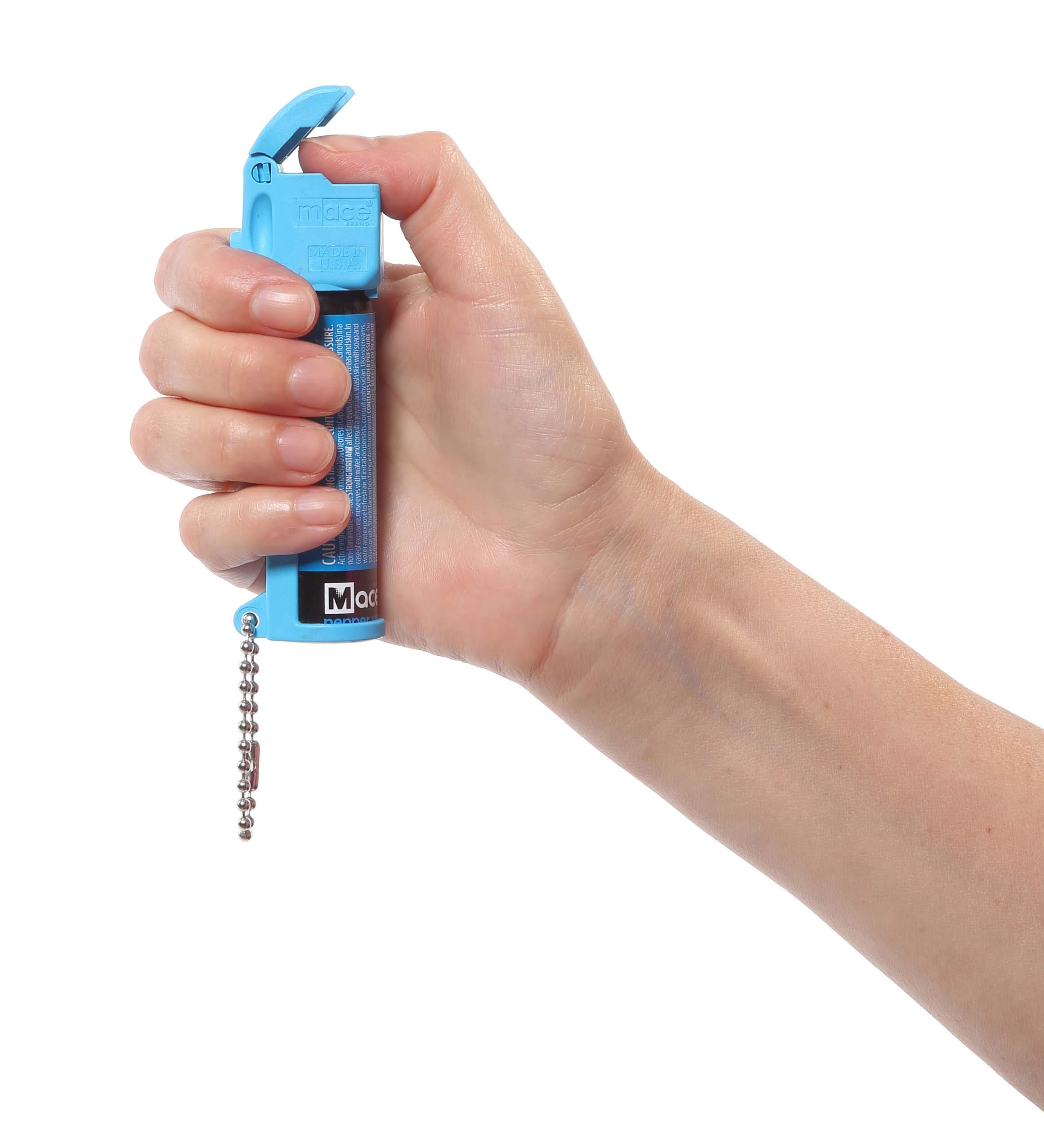 Mace Brand Personal Pepper Spray (Neon Blue), Full Size