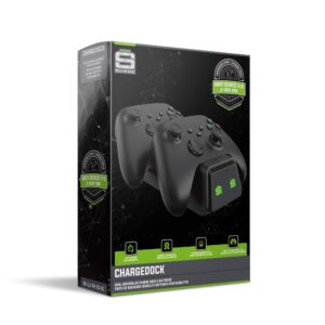 Xbox Controller Charger for Xbox Series X|S and Xbox One Controllers - Surge ChargeDock, Dual Controller Charge Station, Contact Charging, Fast Charging, LED Indicator Light