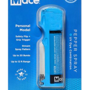 Mace Brand Personal Pepper Spray (Neon Blue), Full Size