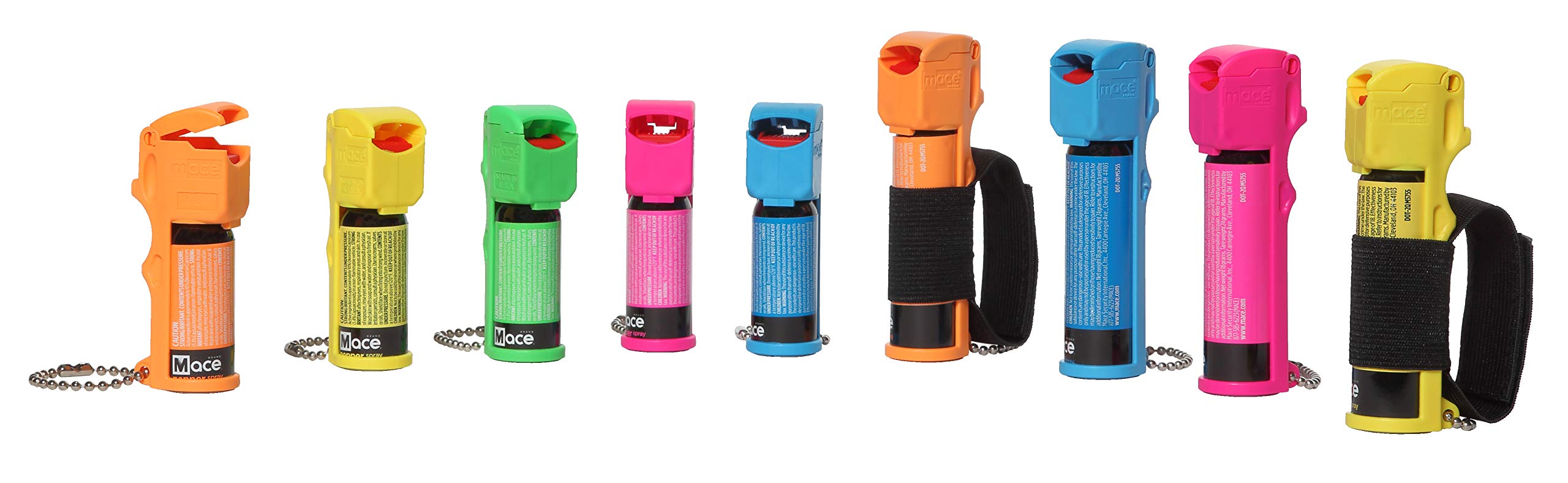 Mace Brand Personal Pepper Spray (Neon Blue), Full Size