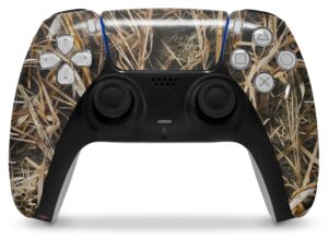 wraptorskinz skin wrap compatible with sony ps5 dualsense controller wraptorcamo grassy marsh camo (controller not included)