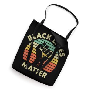 Black Lives Matter Retro Vintage Distressed Tote Bag