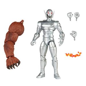 marvel hasbro legends series 6-inch ultron action figure toy, premium design and articulation, includes 5 accessories and build-a-figure part