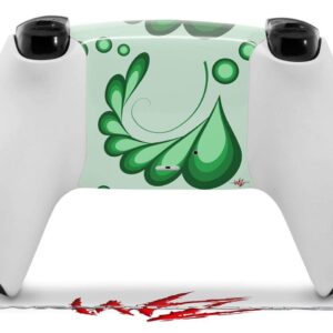 WraptorSkinz Skin Wrap compatible with Sony PS5 DualSense Controller Petals Green (CONTROLLER NOT INCLUDED)