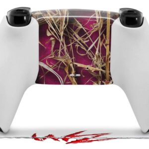 WraptorSkinz Skin Wrap compatible with Sony PS5 DualSense Controller WraptorCamo Grassy Marsh Camo Neon Fuchsia Hot Pink (CONTROLLER NOT INCLUDED)