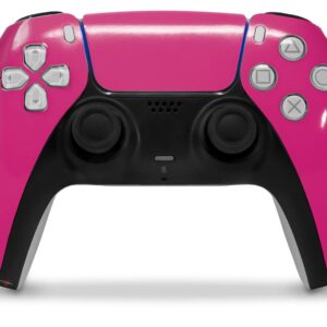 WraptorSkinz Skin Wrap compatible with Sony PS5 DualSense Controller Solids Collection Fushia (CONTROLLER NOT INCLUDED)