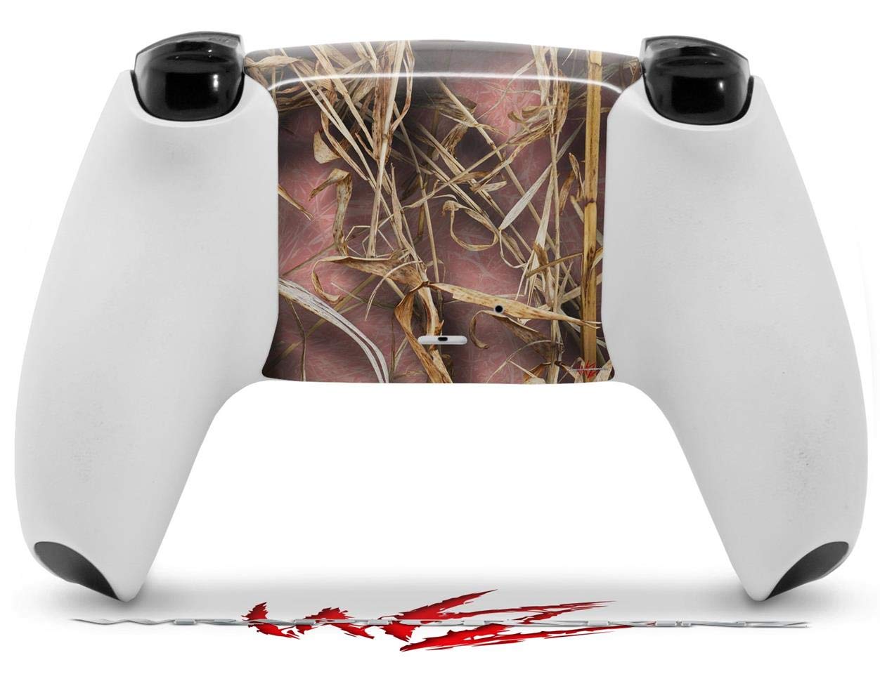 WraptorSkinz Skin Wrap compatible with Sony PS5 DualSense Controller WraptorCamo Grassy Marsh Camo Pink (CONTROLLER NOT INCLUDED)