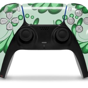 WraptorSkinz Skin Wrap compatible with Sony PS5 DualSense Controller Petals Green (CONTROLLER NOT INCLUDED)