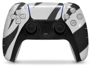 wraptorskinz skin wrap compatible with sony ps5 dualsense controller zebra skin (controller not included)