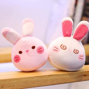 QAHEART Kawaii Plush Pillow Cushion Cute Snack Bag Pillow with Mini Soft Pudding Plush Stuffed Animal Fluffy Hugging Pillow Home Decorative Cushion Novelty Gift