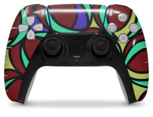 wraptorskinz skin wrap compatible with sony ps5 dualsense controller crazy dots 04 (controller not included)