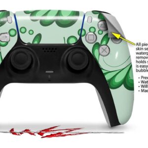 WraptorSkinz Skin Wrap compatible with Sony PS5 DualSense Controller Petals Green (CONTROLLER NOT INCLUDED)