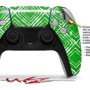 WraptorSkinz Skin Wrap compatible with Sony PS5 DualSense Controller Wavey Green (CONTROLLER NOT INCLUDED)