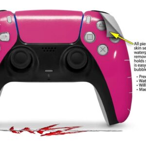 WraptorSkinz Skin Wrap compatible with Sony PS5 DualSense Controller Solids Collection Fushia (CONTROLLER NOT INCLUDED)