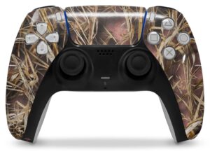 wraptorskinz skin wrap compatible with sony ps5 dualsense controller wraptorcamo grassy marsh camo pink (controller not included)