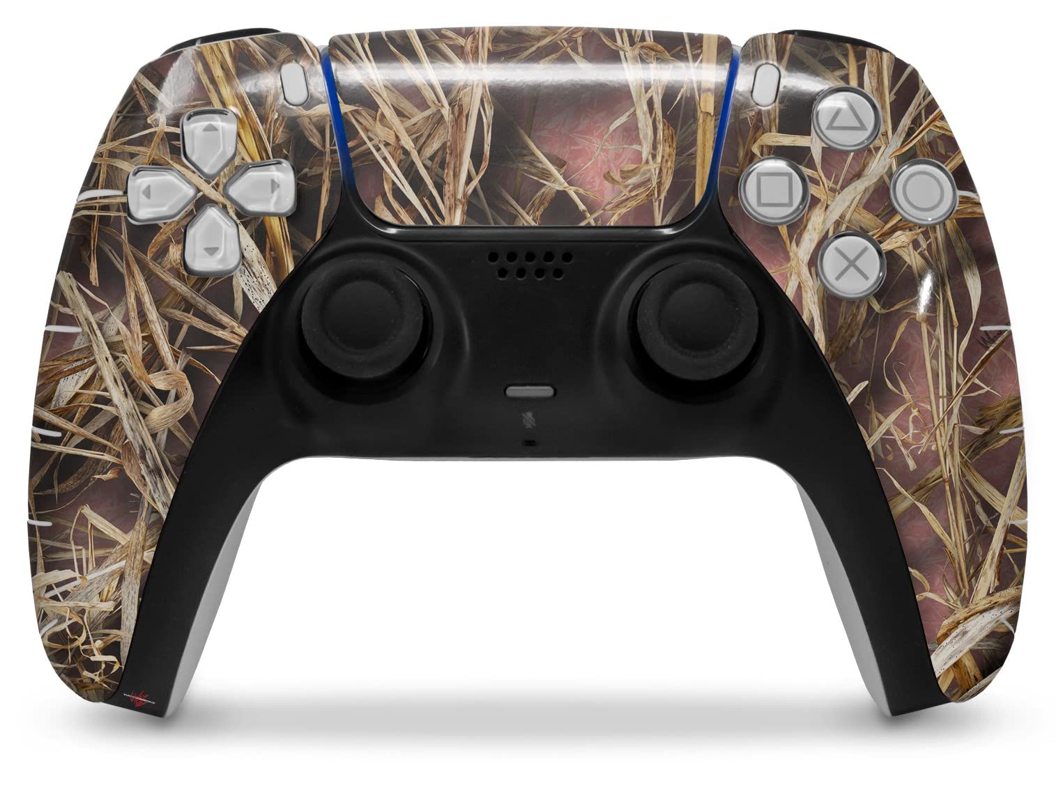 WraptorSkinz Skin Wrap compatible with Sony PS5 DualSense Controller WraptorCamo Grassy Marsh Camo Pink (CONTROLLER NOT INCLUDED)