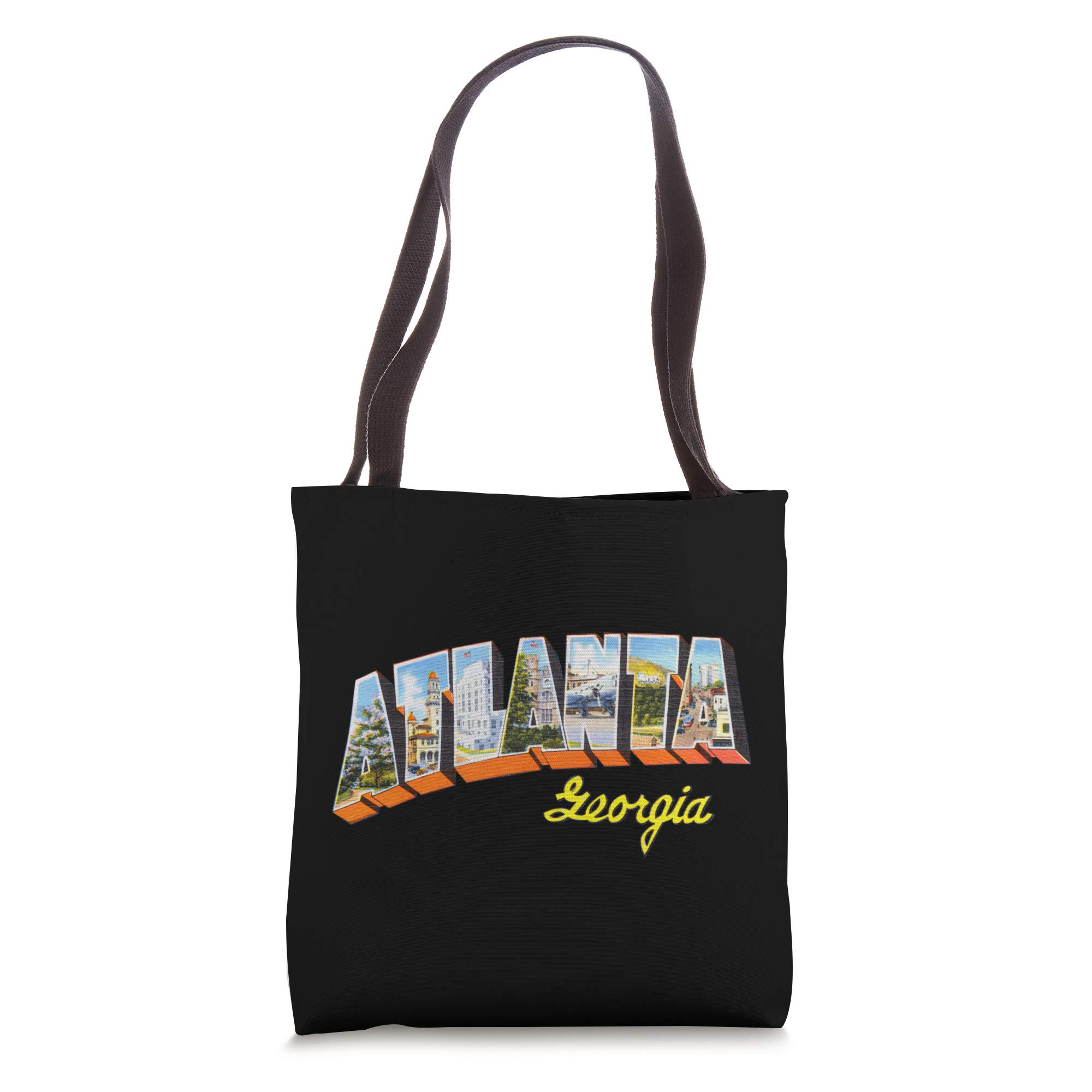 Atlanta Georgia GA Vintage Retro Souvenir Tote Bag