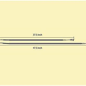 Dr.Acces EZGO Golf Cart Brake Cable Kit for EZGO (94+UP) TXT Or Marathon Medalist Golf Cart Replaces#70969-G03