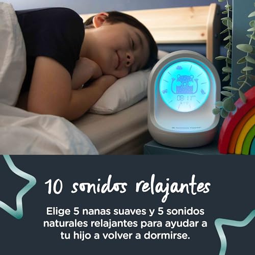 Tommee Tippee Sleep Trainer Clock, Timekeeper Connected Sleep Aid |App-Enabled Alarm Clock and Nightlight for Children