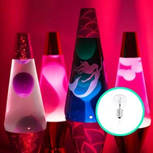 Mandala Crafts Lava Lamp Light Bulb 25 Watt S11 E17 120v Glitter Lamp Bulb - Lava Lamp Replacement Bulb 25w – Dimmable Warm White Lava Light Bulb for Lava Lamp 6-Pack