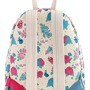 Loungefly Sleeping Beauty Floral Fairy Godmother Mini Backpack Natural-Floral