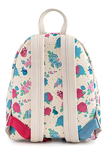 Loungefly Sleeping Beauty Floral Fairy Godmother Mini Backpack Natural-Floral