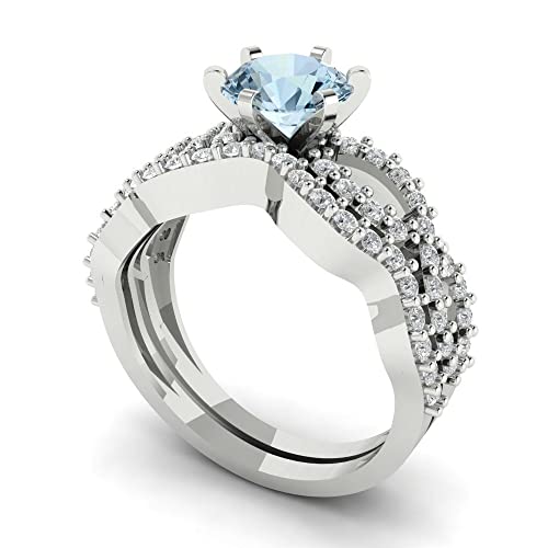 1.50 ct Cushion Cut Solitaire Natural London Blue Topaz Art Deco Statement Wedding Classic Ring 18K Yellow Solid Gold