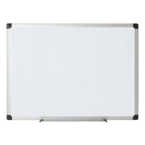 office depot® brand non-magnetic melamine dry-erase whiteboard, 36" x 48", aluminum frame with silver finish