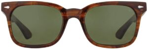 ao tournament sunglasses - woodgrain - calobar green aolite nylon lenses - 52-20-145