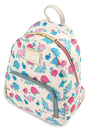 Loungefly Sleeping Beauty Floral Fairy Godmother Mini Backpack Natural-Floral